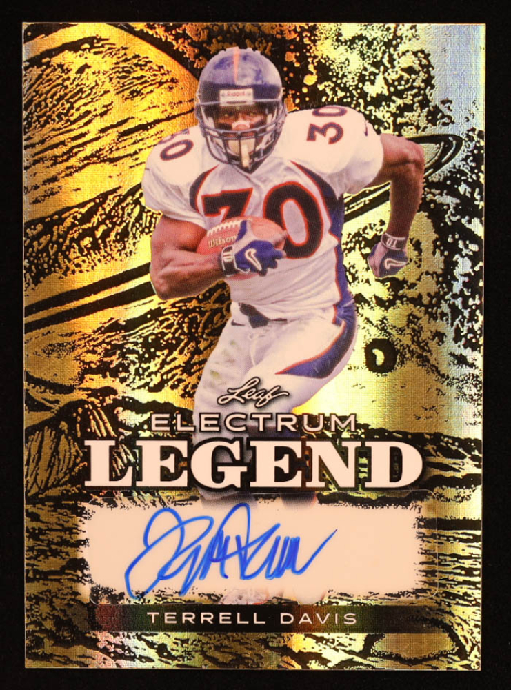 Terrell Davis 2024 Leaf Electrum Legend Autographs Gold #LATD1 #1/1 ...
