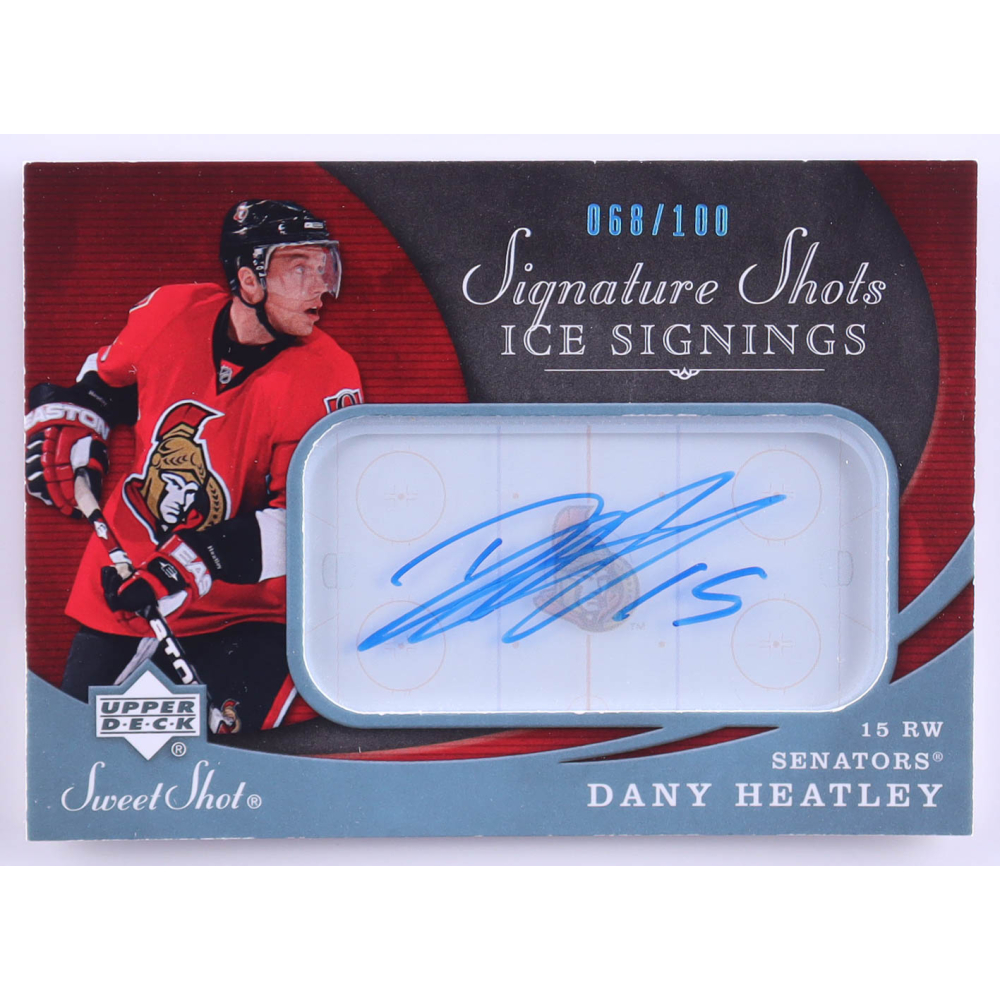 Dany Heatley 2007-08 Sweet Shot Signature Shots Ice Signings #SSRDH #68 ...