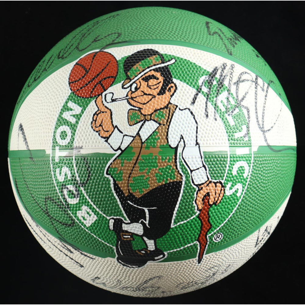 1999-2000 Celtics Logo Basketball Team-Signed by (14) with Paul Pierce ...