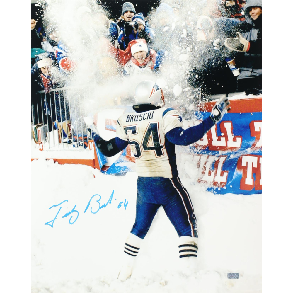 Tedy Bruschi Signed Patriots 16x20 Photo (New England Picture ...