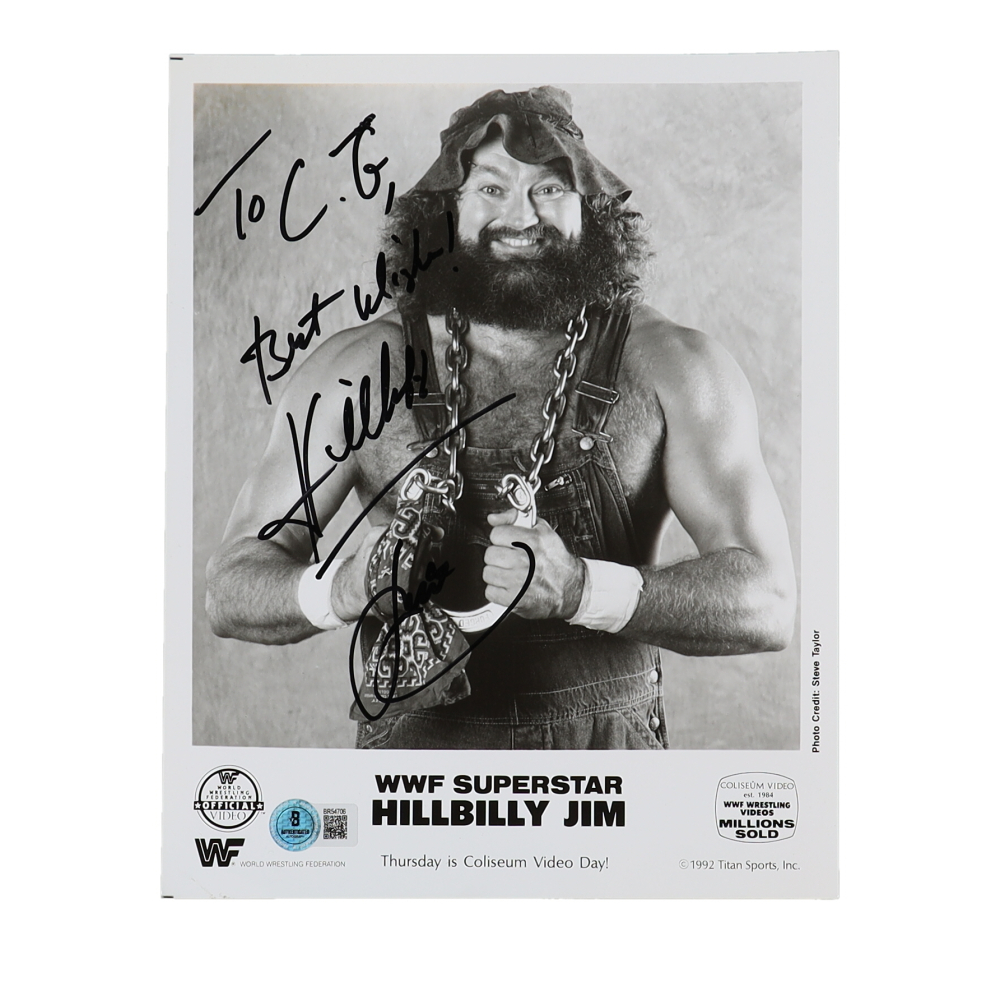 Hillbilly Jim Signed WWF 8x10 Photo Inscribed "Best Wishes!" (Beckett ...