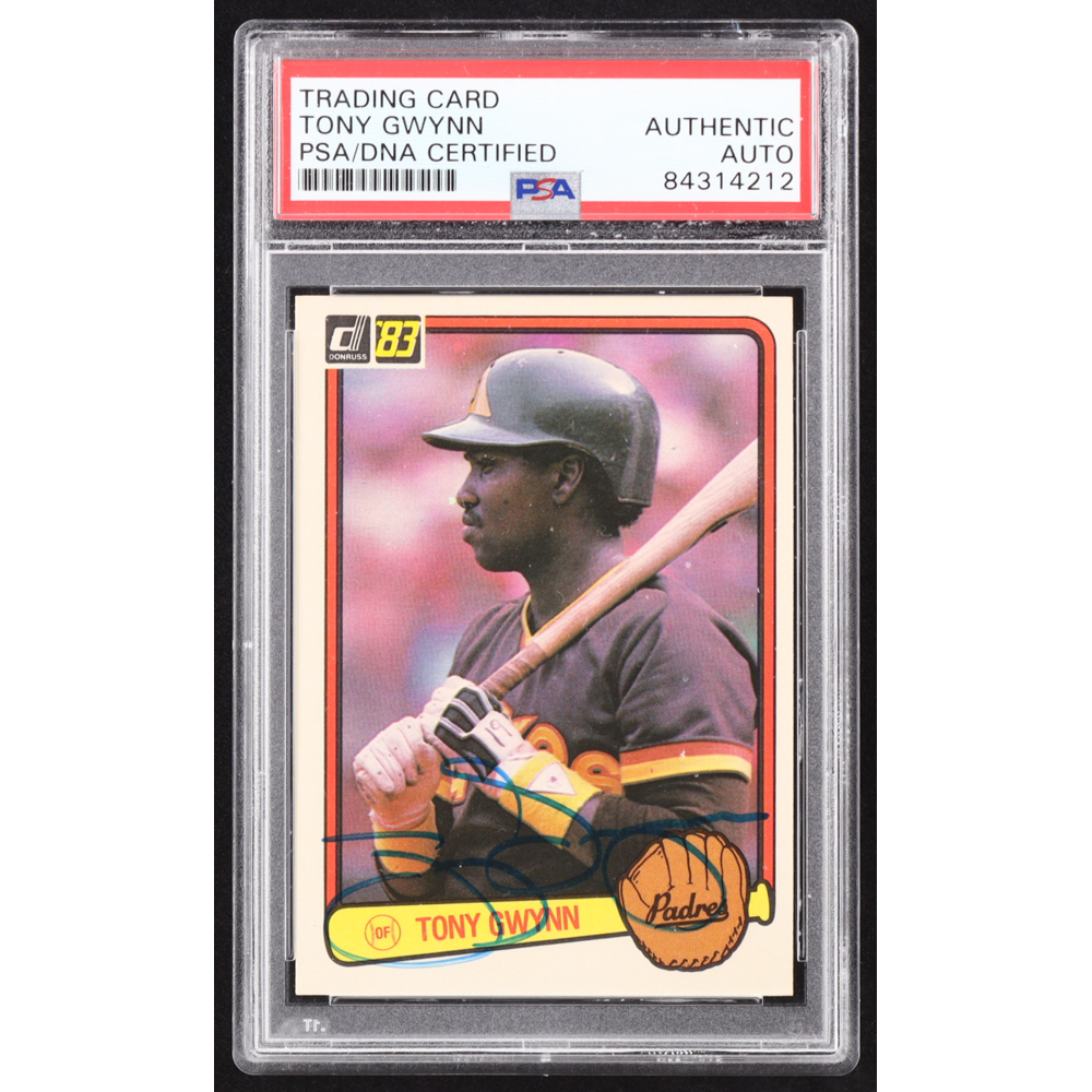 Tony Gwynn Signed 1983 Donruss #598 RC (PSA) | Pristine Auction