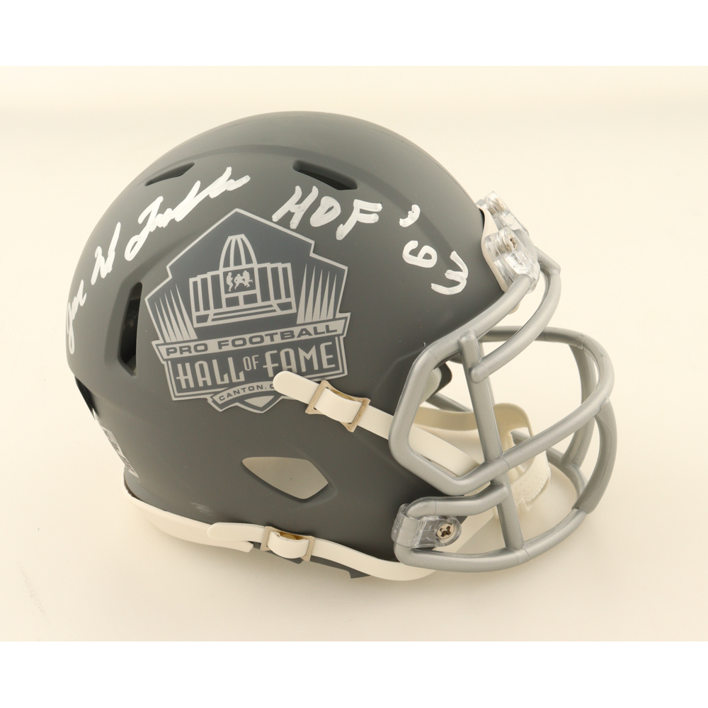 Joe DeLamielleure Signed Hall of Fame Logo Slate Alternate Speed Mini ...