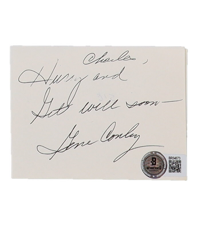 Davey Williams Signed 3x4 Cut with Personalized Note (Beckett ...