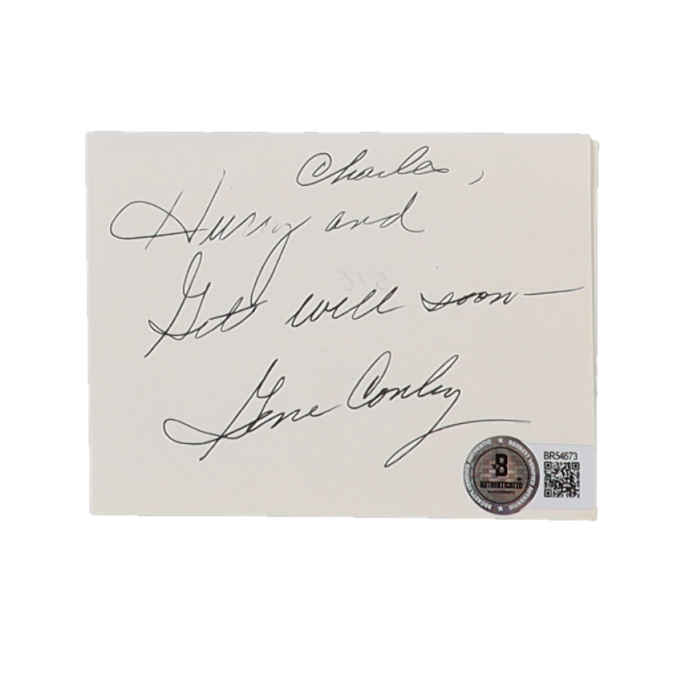 Davey Williams Signed 3x4 Cut with Personalized Note (Beckett ...