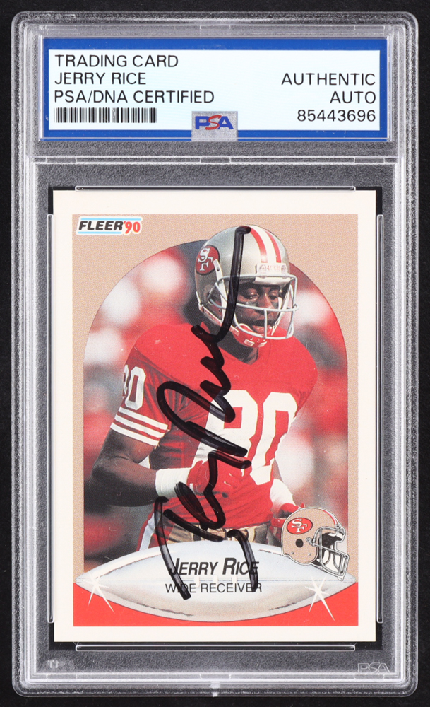 Jerry Rice Signed 1990 Fleer #13 (PSA) | Pristine Auction
