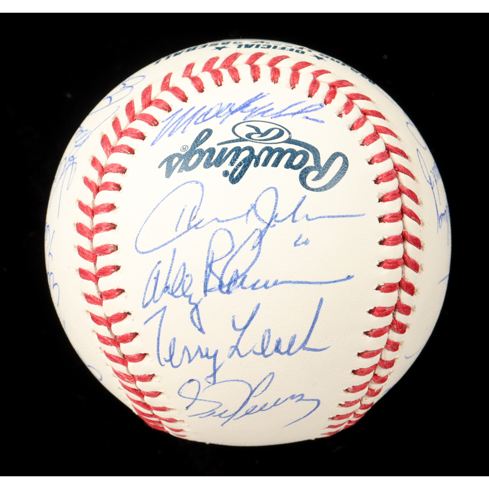 1986 Mets World Series Champs OML Baseball Signed by (23) with Darryl ...