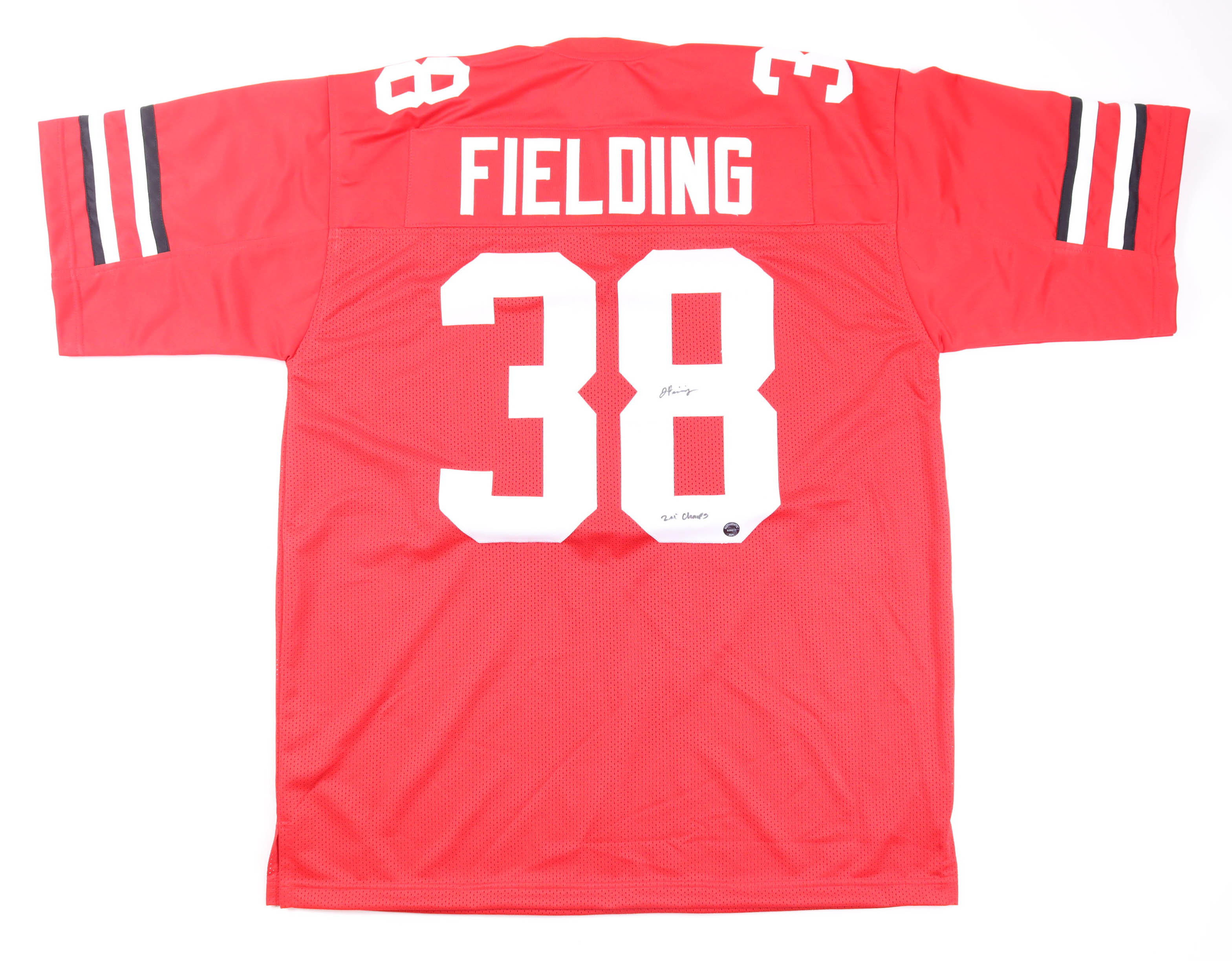 Jayden Fielding Signed Jersey Inscribed "24 Champs" (Authentic Ink ...