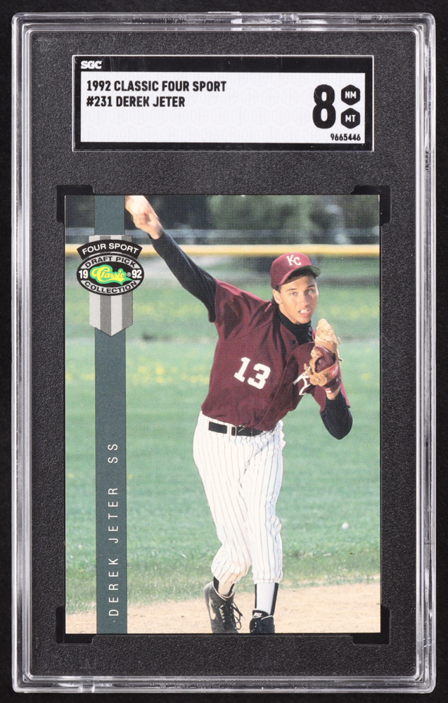 Derek Jeter 1992 Classic Four Sport #231 RC (SGC 8) | Pristine Auction