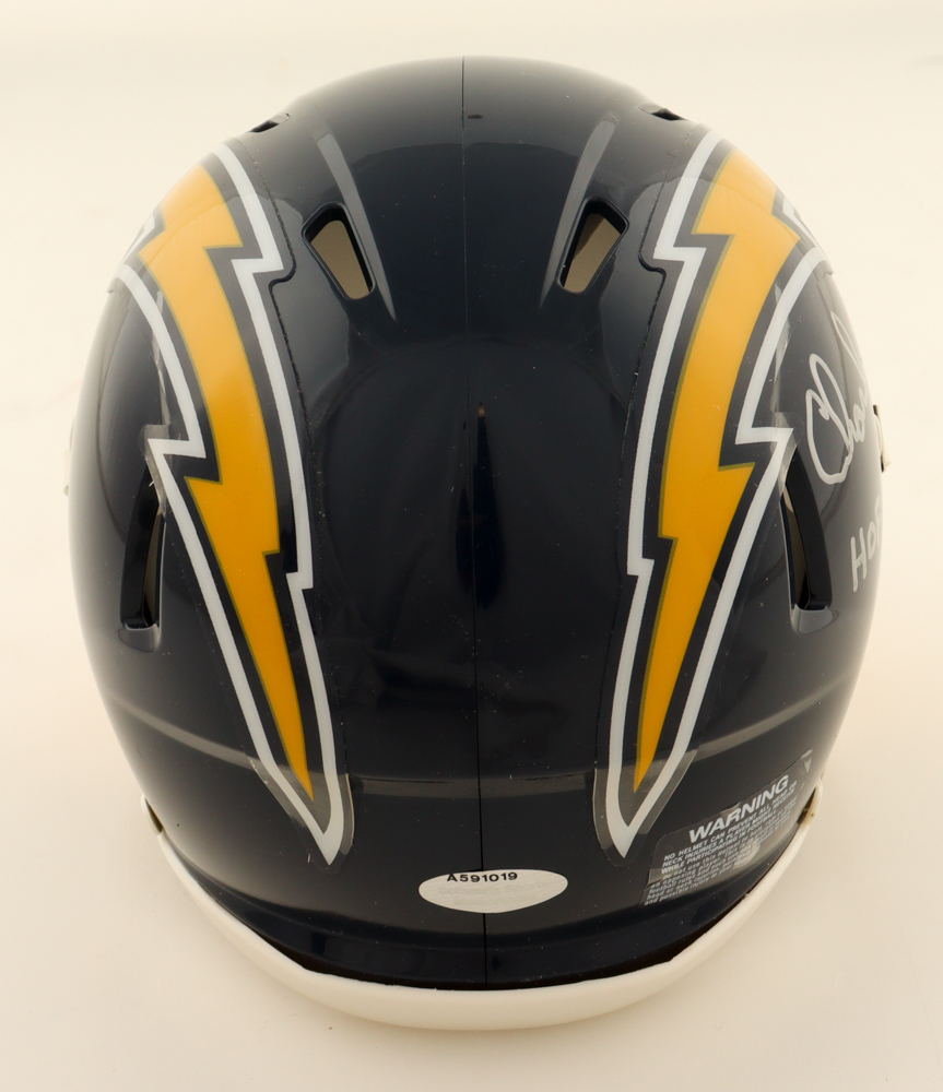Charlie Joiner Signed Chargers Throwback Alternate Speed Mini Helmet ...