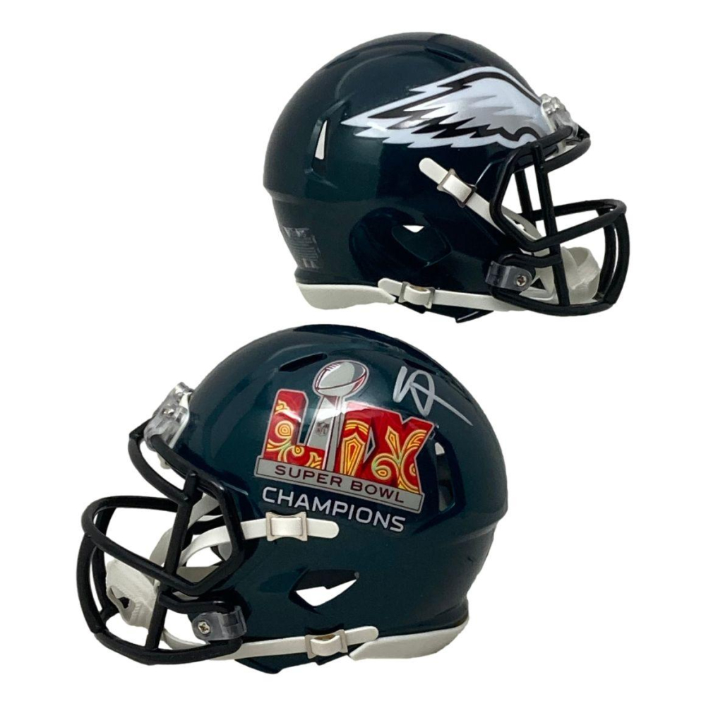 Howie Roseman Signed Eagles Super Bowl LIX Logo Speed Mini Helmet ...