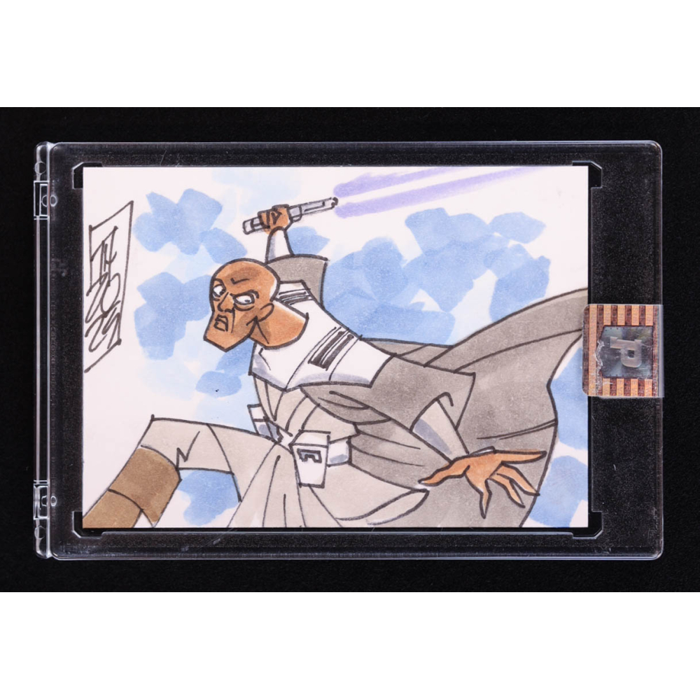 Mace Windu | Star Wars | Original Art Sketch Card by Tom Hodges (1/1 ...