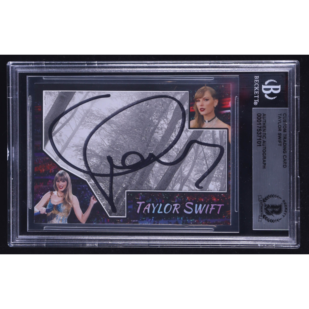 Taylor Swift Signed Custom Trading Card (BGS) | Pristine Auction
