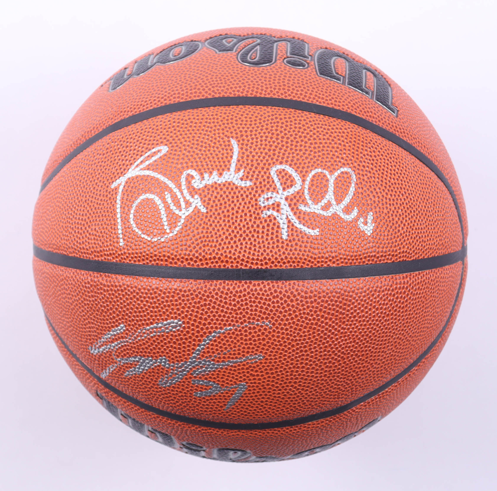 Spud Webb & Dominique Wilkins Signed NBA Basketball (Schwartz ...