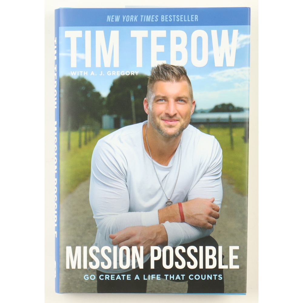 Tim Tebow Signed "Mission Possible" Hard Cover Book (Schwartz ...