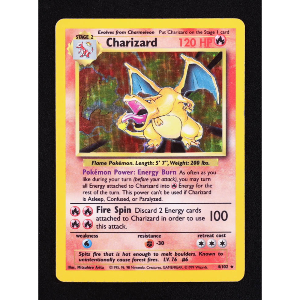 Charizard 1999 Pokemon Base Unlimited #4 HOLO | Pristine Auction