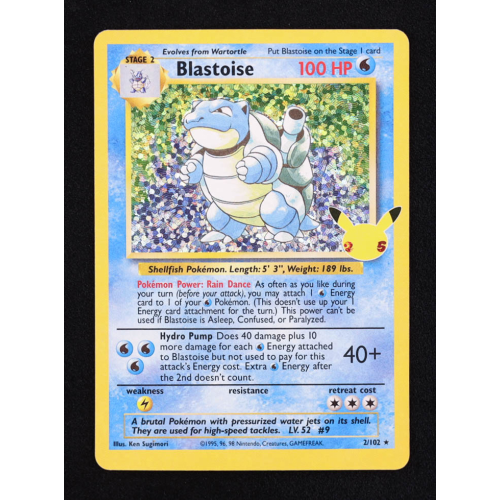 Blastoise 2021 Pokemon Celebrations Classic Collection Confetti ...