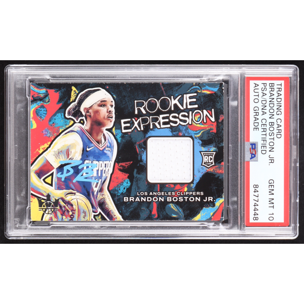 Brandon Boston Jr. Signed 2021-22 Court Kings Rookie Expression ...