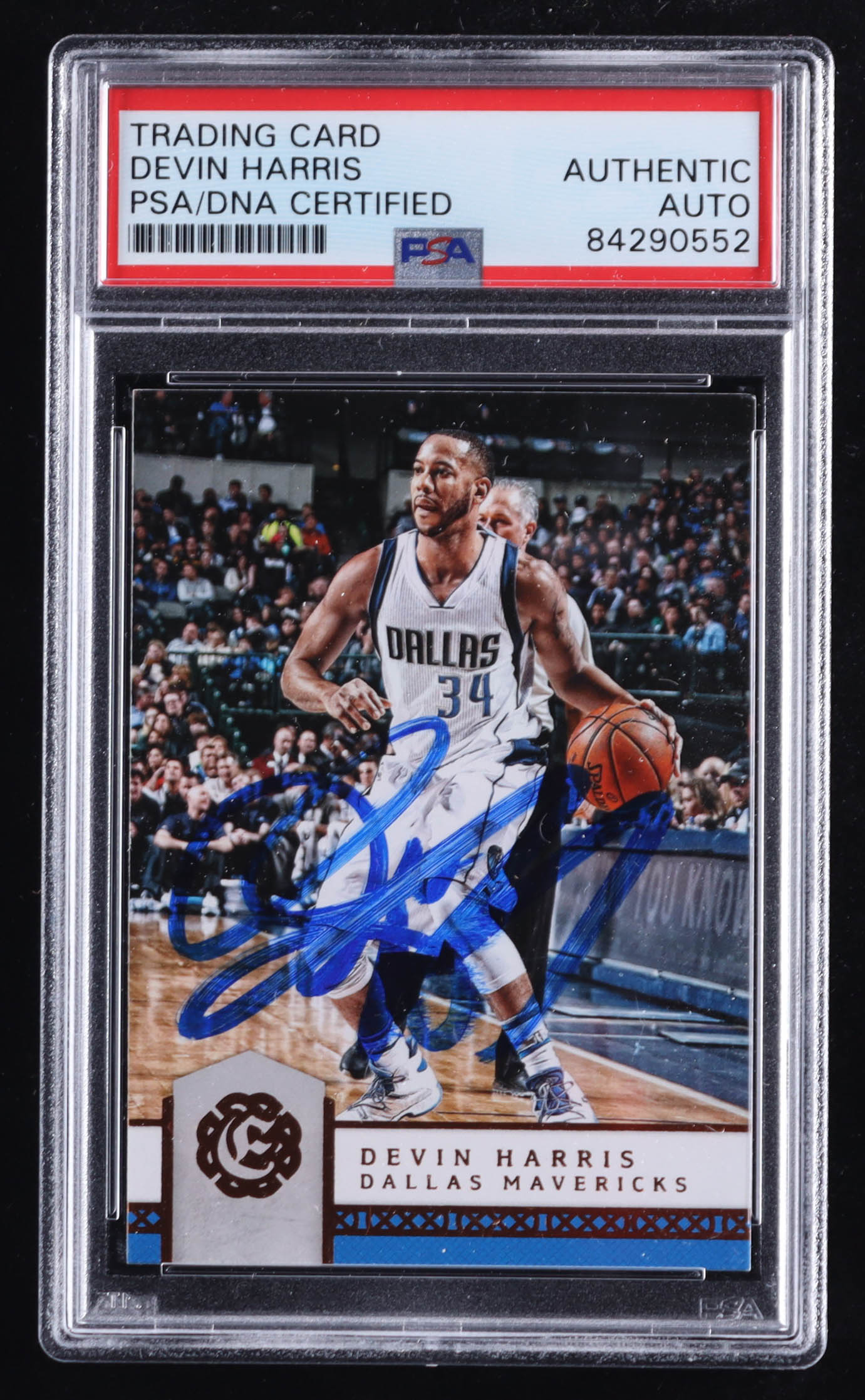 Devin Harris Signed 2016-17 Panini Excalibur #41 (PSA) | Pristine Auction