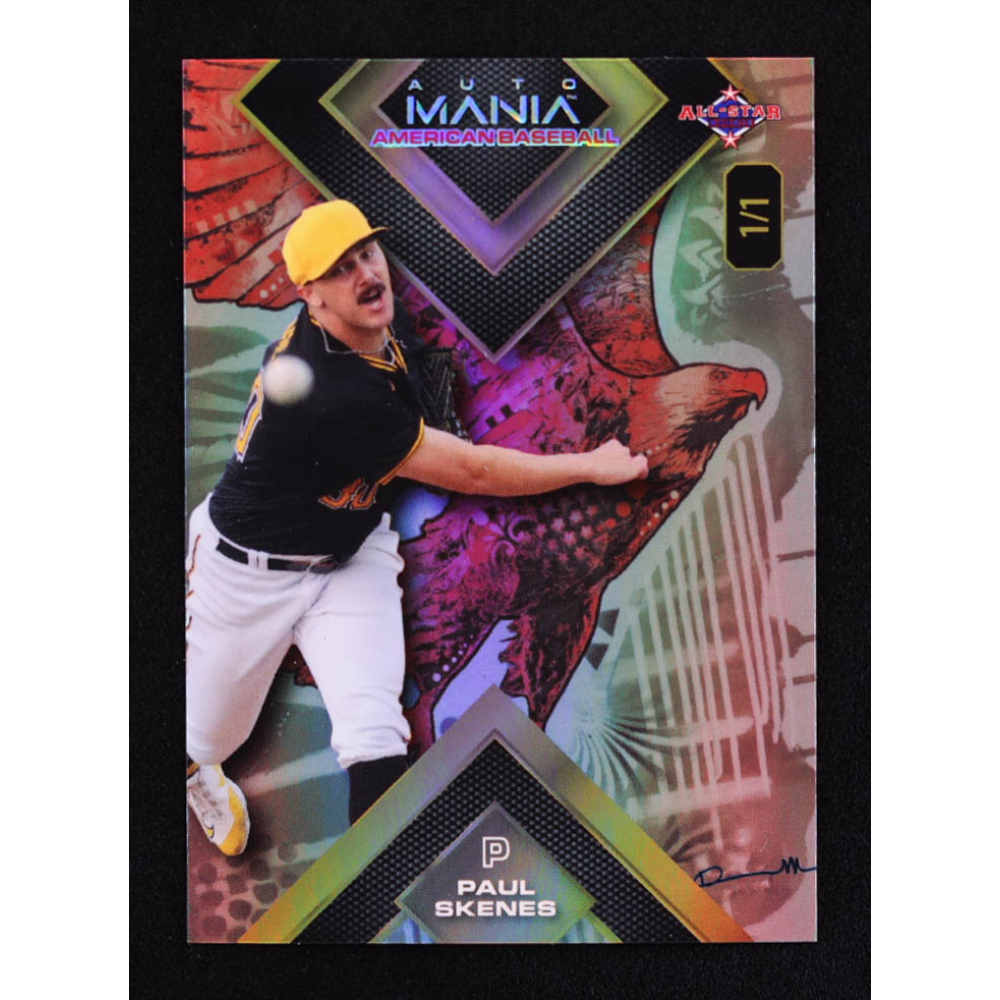 Paul Skenes 2024 Wild Card Auto Mania Square Red Eagle Holo #AMASQPS2 ...