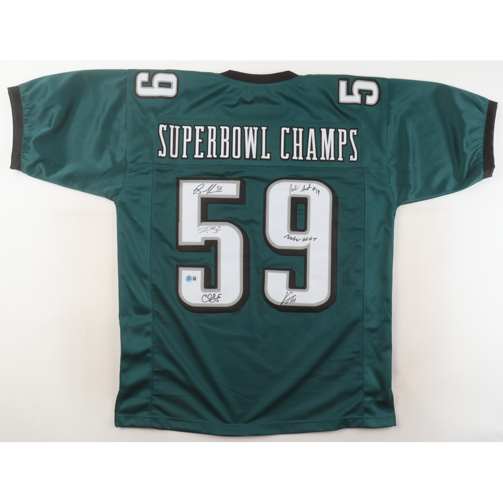 "2024 Super Bowl Champions" Jersey Signed by (6) With Brandon Graham ...