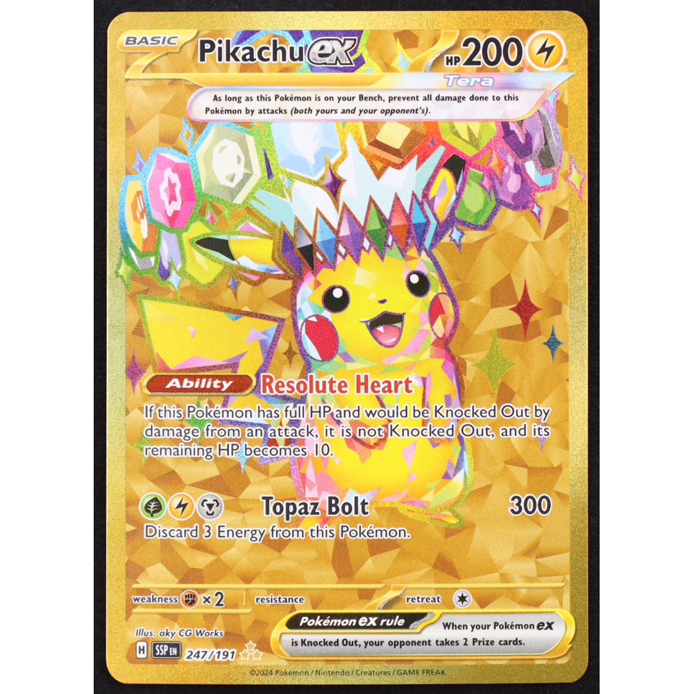 Pikachu ex 2024 Pokemon Scarlet and Violet Surging Sparks #247 ...