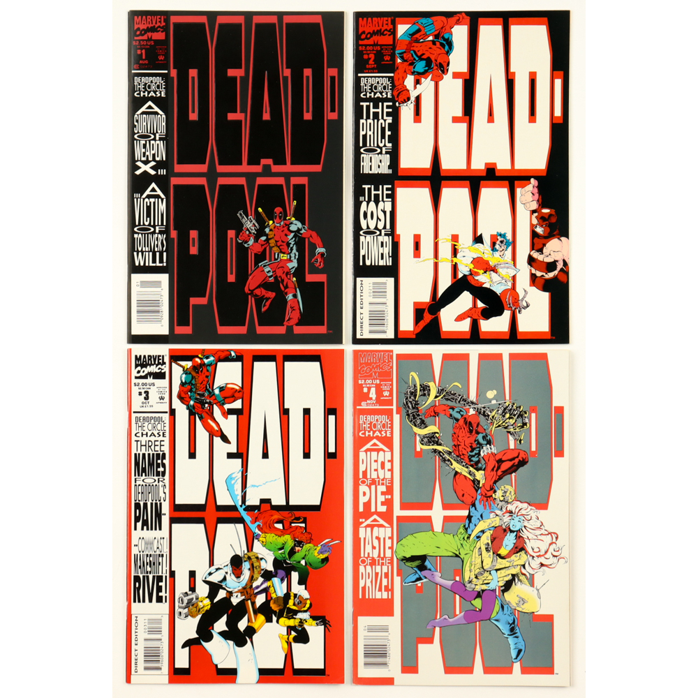 1993 "Deadpool: The Circle Chase" Complete Set of Marvel Comic Books ...