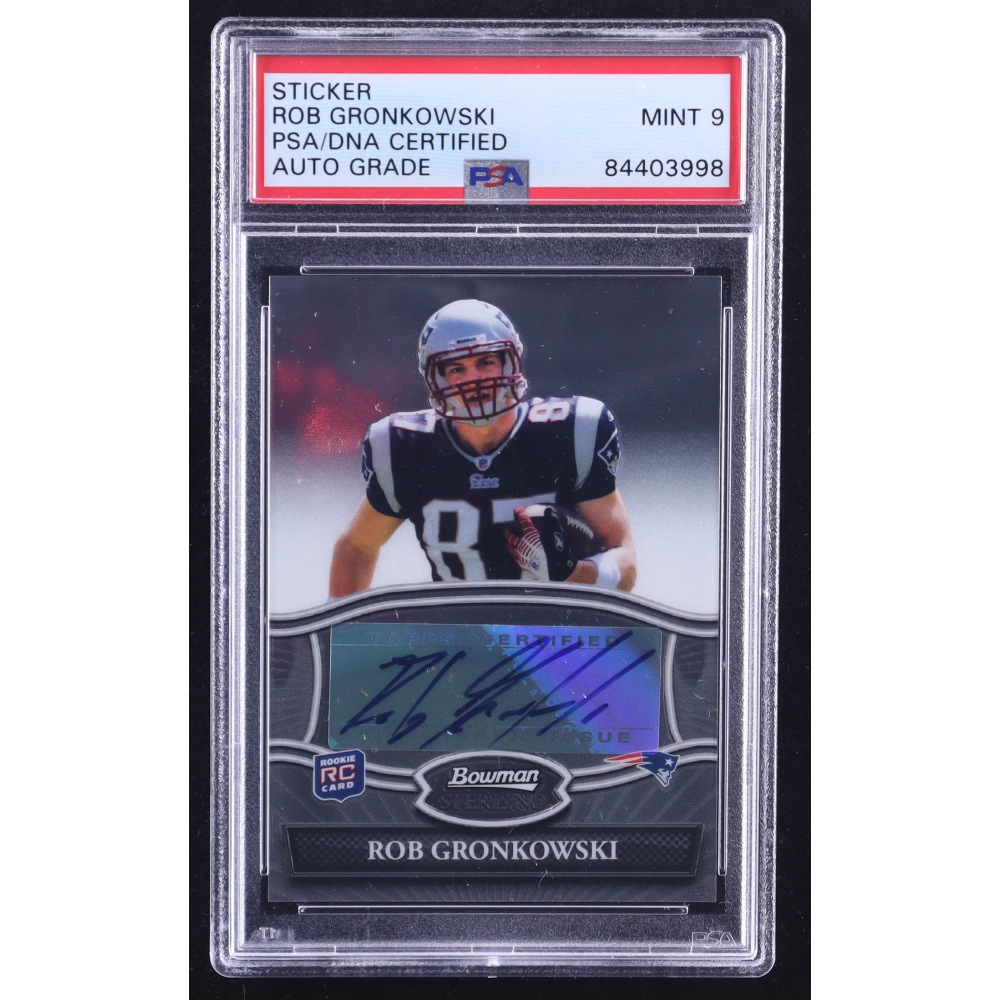 Rob Gronkowski 2010 Bowman Sterling #BSARG Autograph C RC (PSA ...