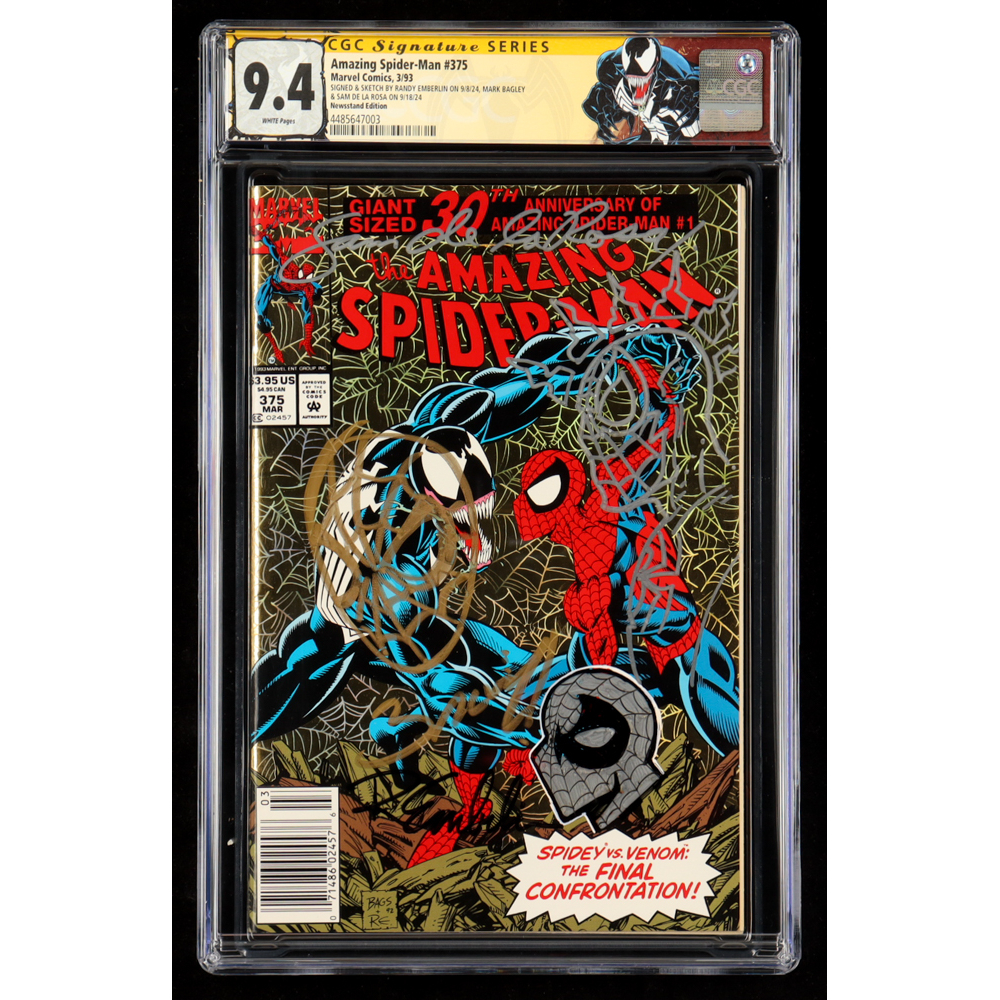 Randy Emberlin, Mark Bagley & Sam De La Rosa Signed 1993 "Amazing ...