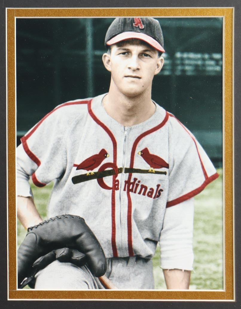 Stan Musial Signed Custom Framed Cut Display with Jersey (PSA ...