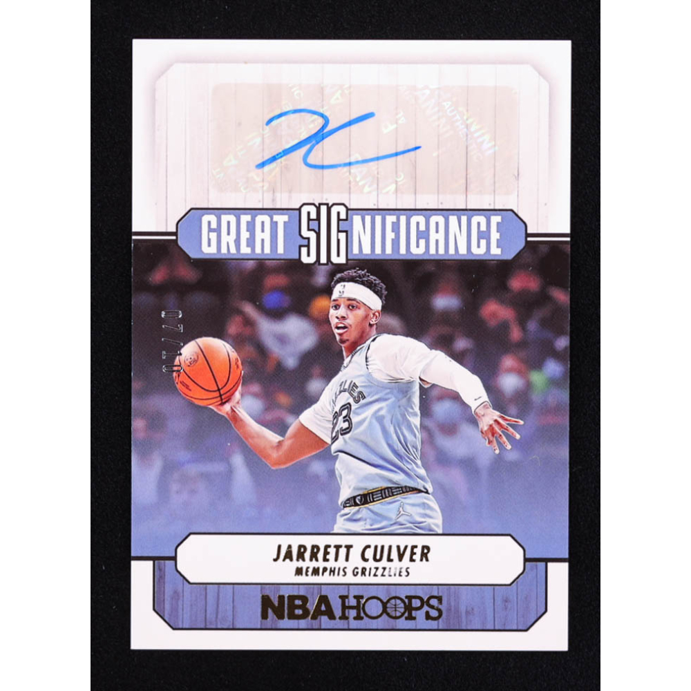 Jarrett Culver 2022-23 Hoops Great SIGnificance Gold #15 #07/10 ...