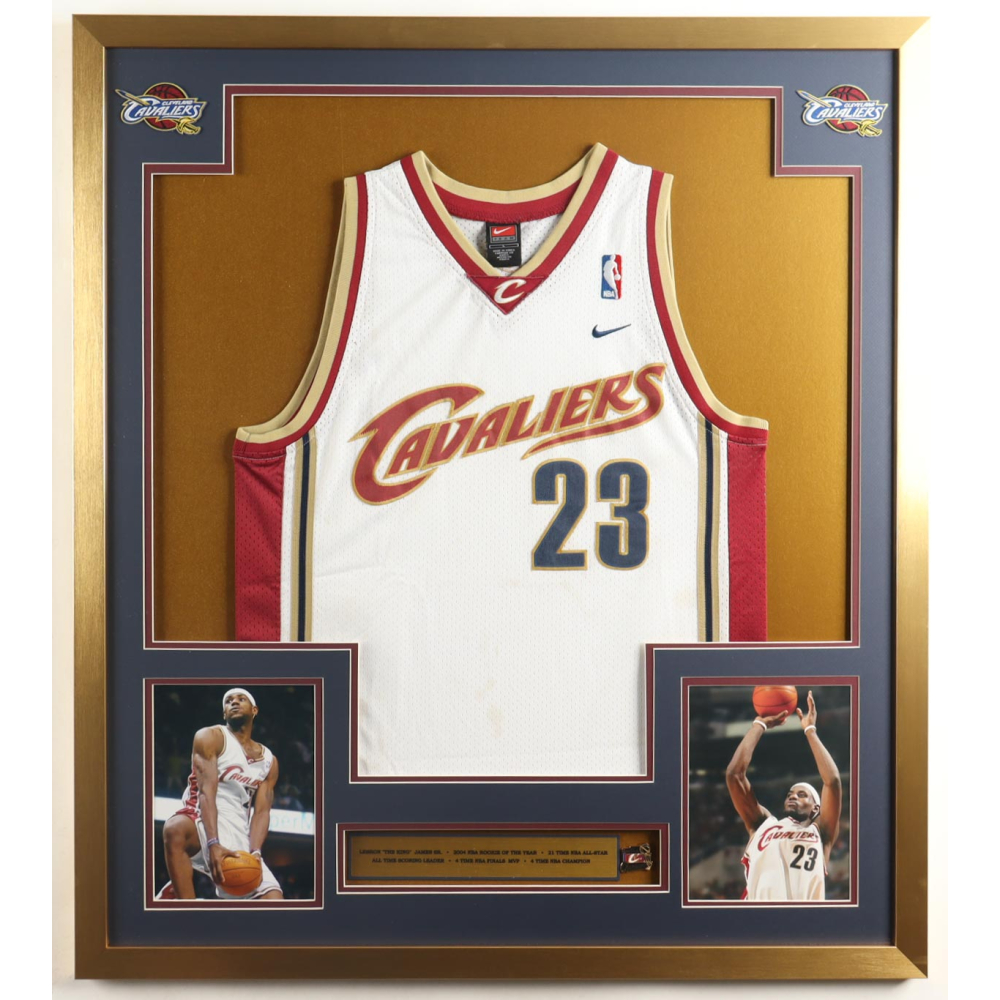 Lebron James Custom Framed Jersey Display With Metal Championship ...