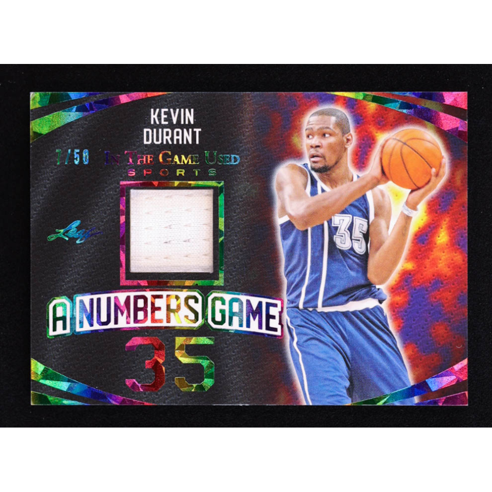 Kevin Durant 2024 ITG Used Sports A Numbers Game Memorabilia Crystal ...
