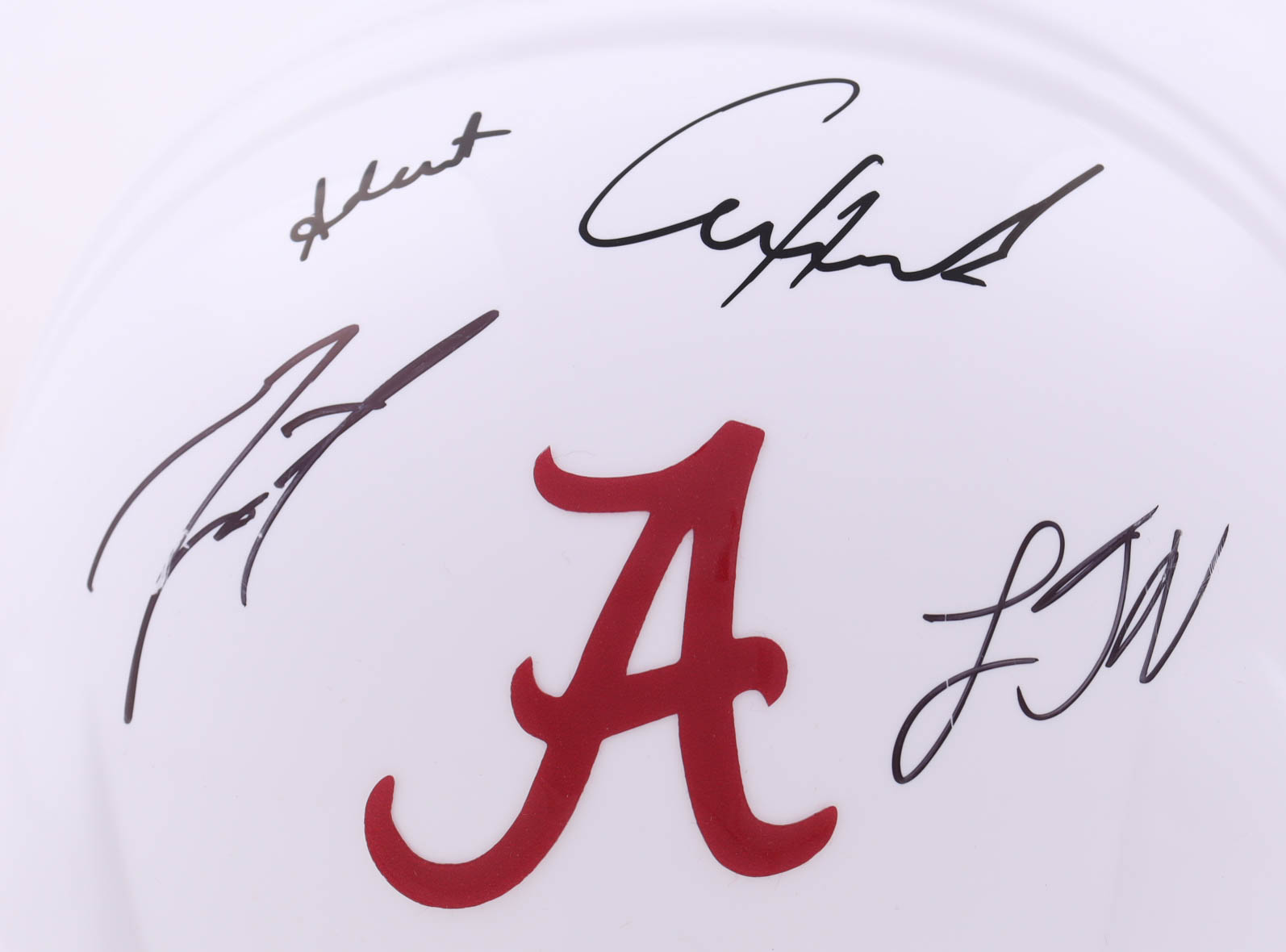2024-25 Alabama Crimson Tide Hard Hat Signed By (9) with Mark Sears ...