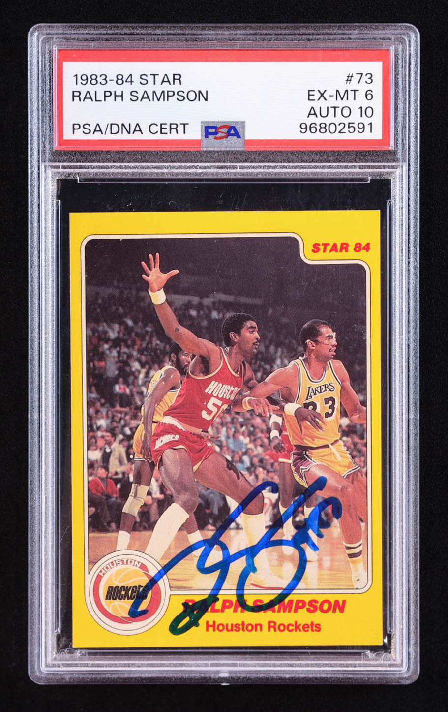 Ralph Sampson Signed 1983-84 Star #73 XRC (PSA 6 | Auto 10) | Pristine ...
