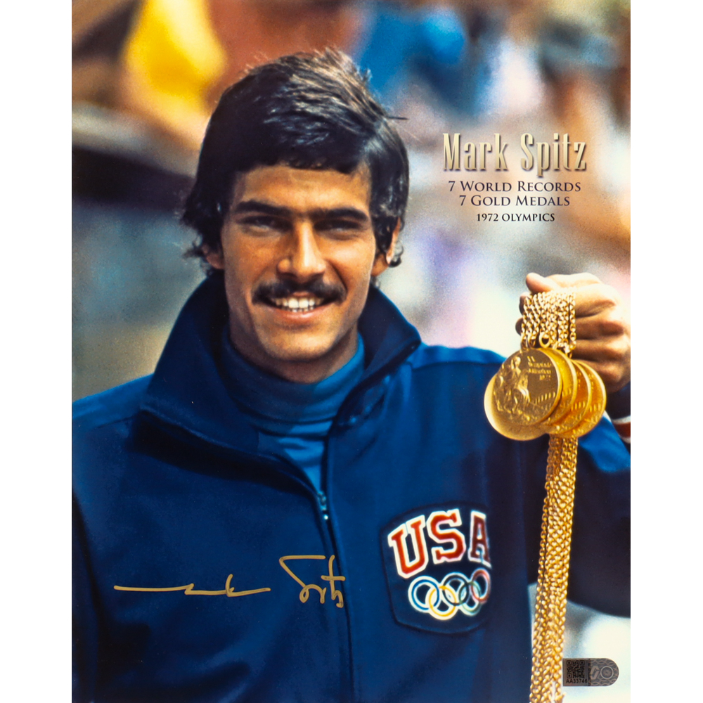 Mark Spitz Signed Team USA 8x10 Photo (AIV) | Pristine Auction