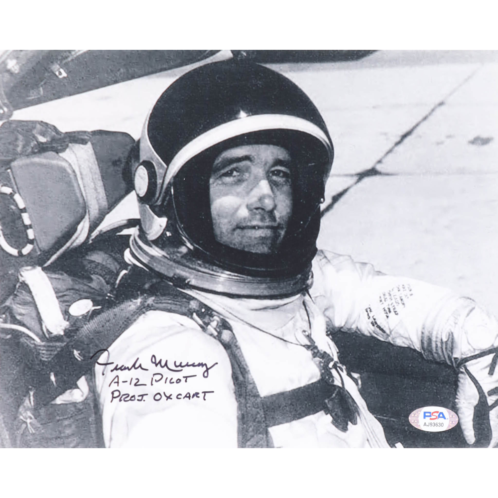 Frank Murray Signed 8x10 Photo Inscribed "A-12 Pilot" & "Proj. Oxcart ...