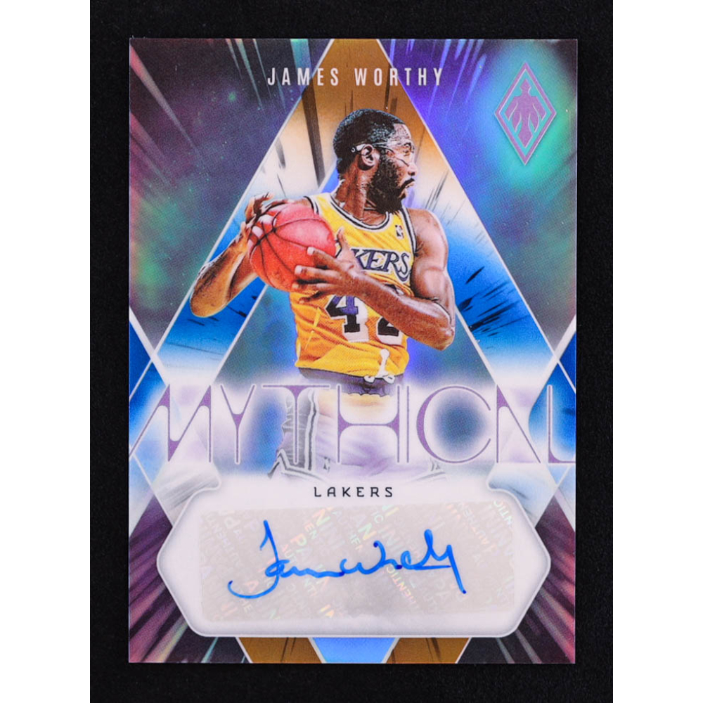 James Worthy 2023-24 Panini Phoenix Mythical Autographs Oasis #7 ...