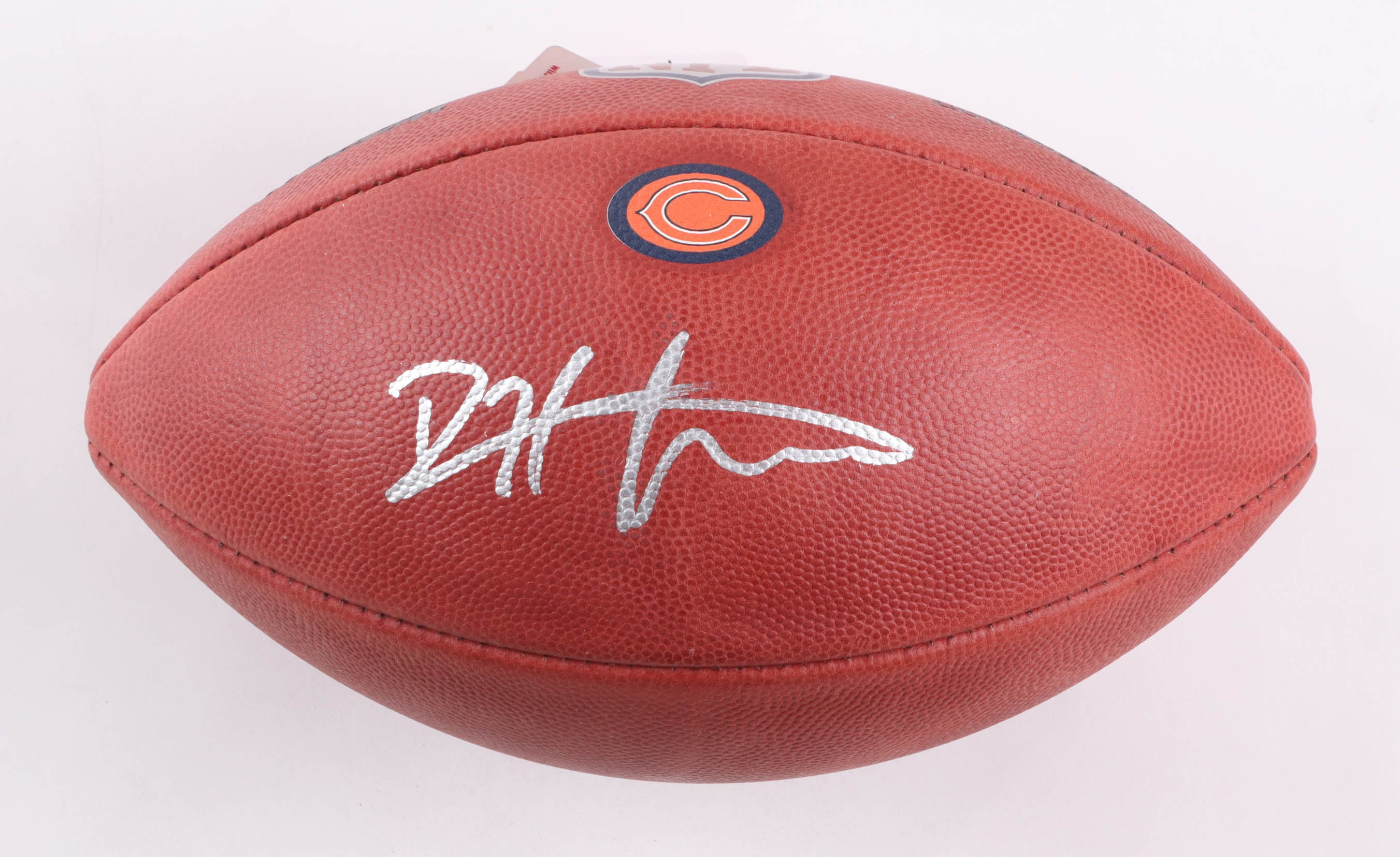 Devin Hester Signed Bears Logo "The Duke" Official NFL Football (JSA ...