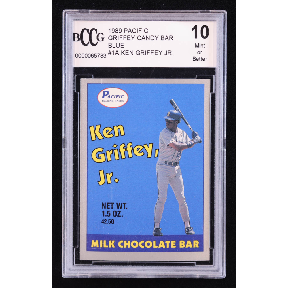Ken Griffey Jr. 1989 Pacific Candy Bar Blue #1A RC (BCCG 10) | Pristine ...