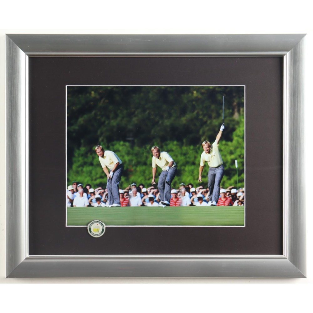 Jack Nicklaus "Winning The 1986 Masters" Custom Framed Print Display ...