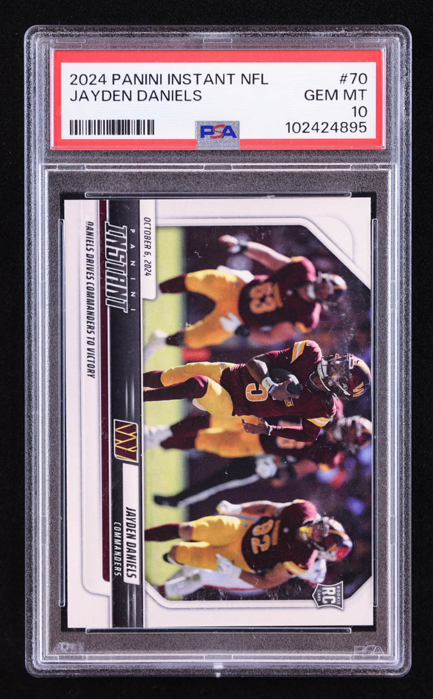 Jayden Daniels 2024 Panini Instant #70 RC (PSA 10) | Pristine Auction
