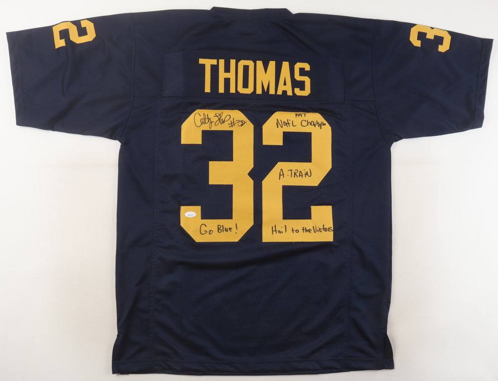 Anthony Thomas Signed Jersey With Multiple Inscriptions (JSA ...