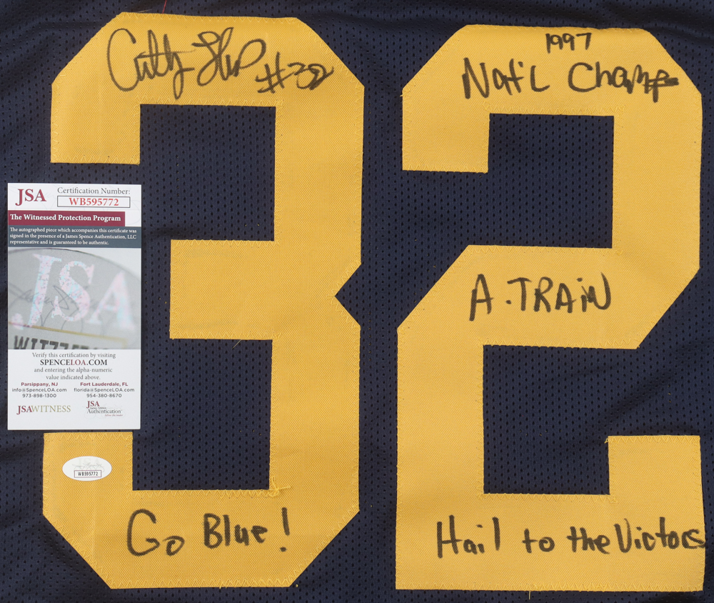 Anthony Thomas Signed Jersey With Multiple Inscriptions (JSA ...