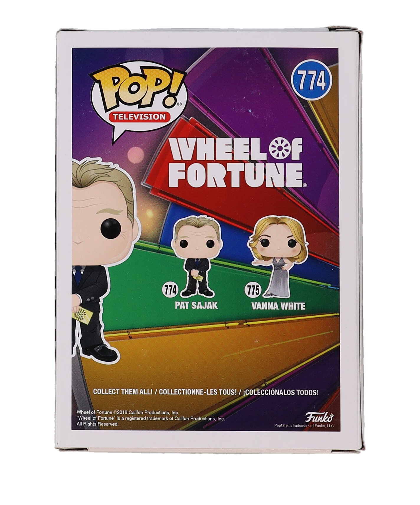 Pat Sajak Signed "Wheel of Fortune" #774 Funko Pop! Vinyl Figure ...