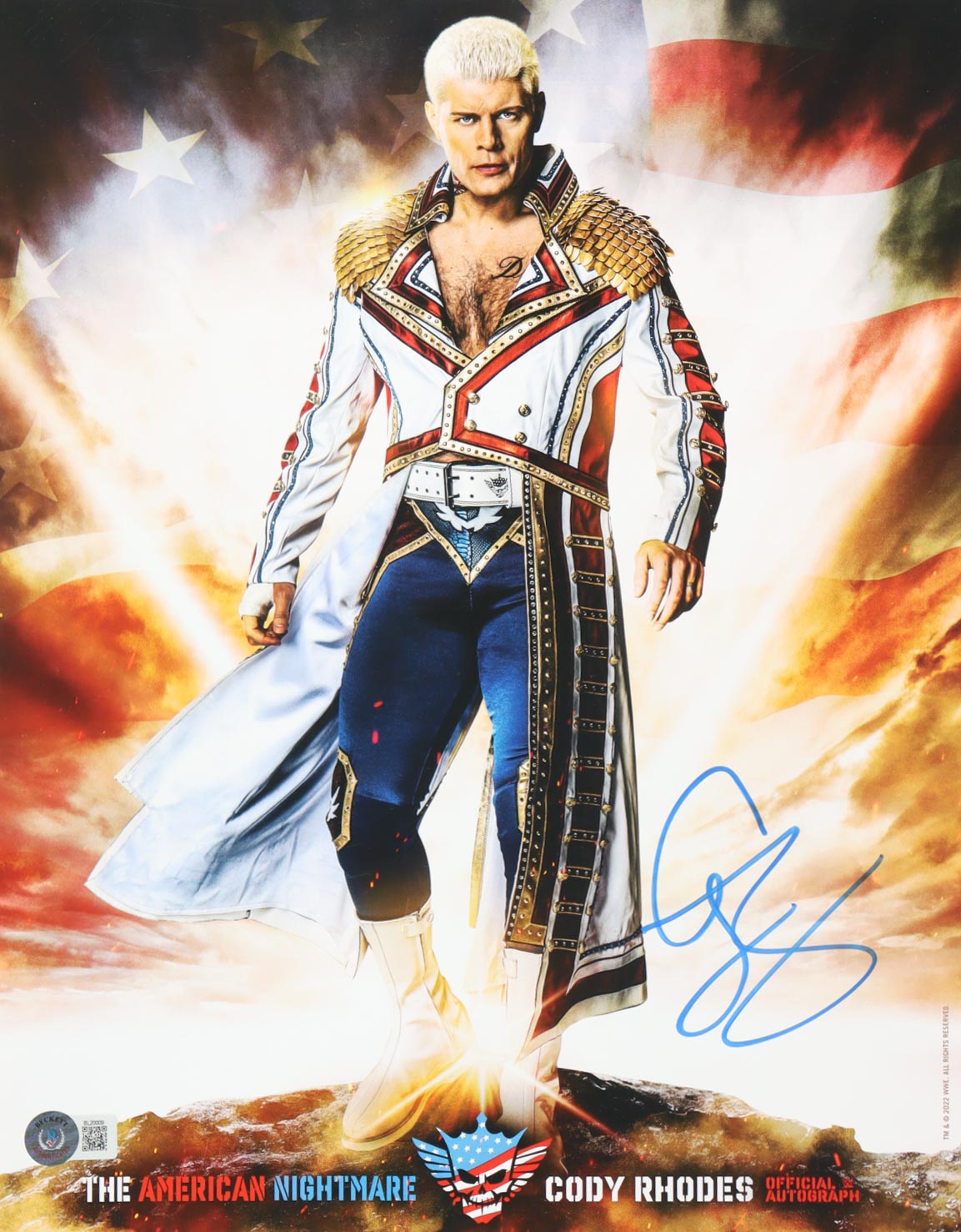 Cody Rhodes Signed WWE 11x14 Photo (Beckett) | Pristine Auction