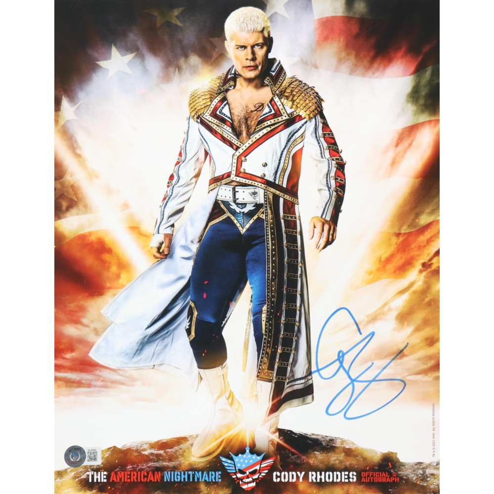 Cody Rhodes Signed WWE 11x14 Photo (Beckett) | Pristine Auction