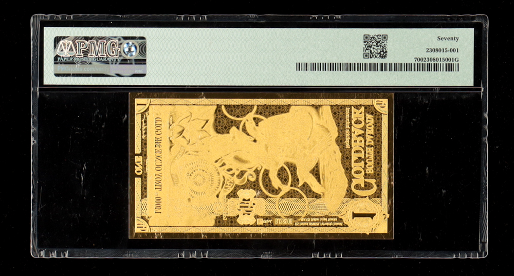 2024 South Dakota Goldback - 1/1000 oz. .999 Gold (PMG Gem Unc 70 ...