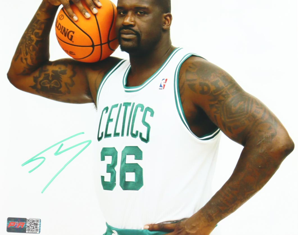 Shaquille O'Neal Signed Celtics 8x10 Photo (PIA) | Pristine Auction