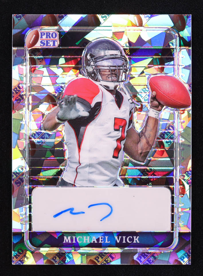 Michael Vick 2023 Pro Set Autographs Crystal Logo #PAMV1 #1/1 ...